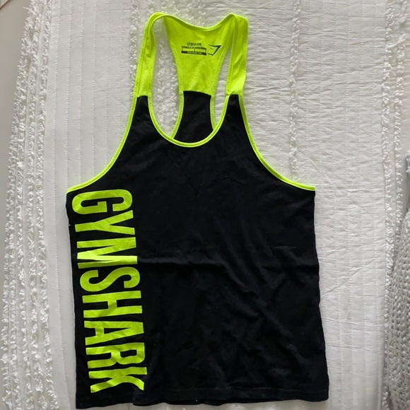 Gymshark | Shirts | Gymshark Neon Yellowgreen And Black Tank | Poshmark